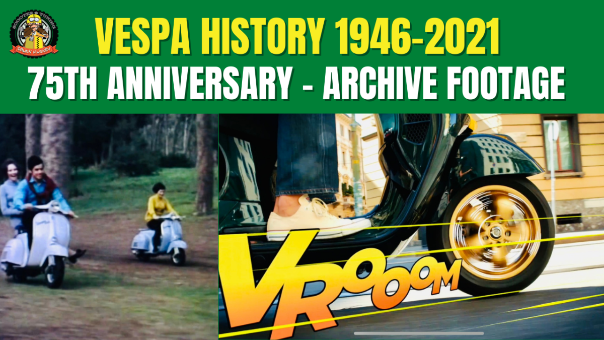Vespa History 1946-2021 - 75th Anniversary Archive Footage | Scootering ...